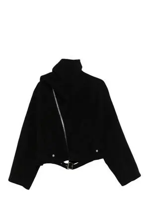 Rick Owens Long Sleeve Zip Jacket - Black