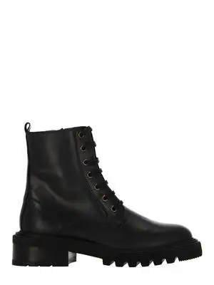 VIA ROMA 15 Via Roma 15 Lace-Up Ankle Boots With Side Zipper