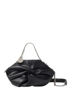 Stella McCartney Twist Detailed Shoulder Bag - Black