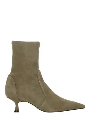 STUART WEITZMAN Pointed Toe Stiletto Ankle Boots - Brown