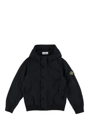 Stone Island Hooded Jacket - Black