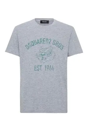 Dsquared2 Dsquared2 Logo Printed Crewneck T-Shirt Gray