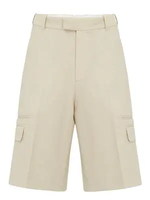 Alexander McQueen Tailored Cargo Shorts - Nude