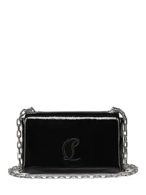 CHRISTIAN LOUBOUTIN Loubi54 Foldover Crossbody Bag - Black