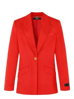 Versace Single-breasted Tailored Blazer - Red