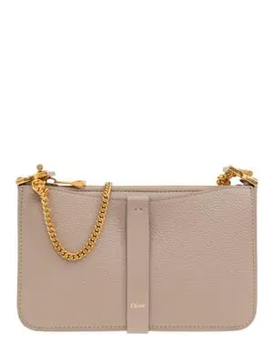 Chloé Marcie Leather Shoulder Bag - Nude