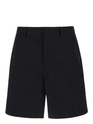 Valentino Garavani Logo Plaque Bermuda Shorts - Navy Blue