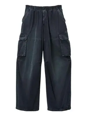 Alexander Wang Ripstop Cargo Pants With Removable Boxer Belt - Black Washed