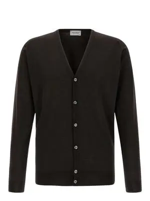 John Smedley Petworth Wool Cardigan - Black