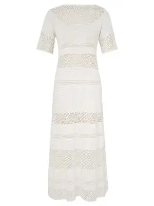 Zimmermann Crochet Midi Dress - Ivory