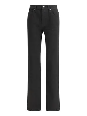 Saint Laurent Nico Straight Leg Jeans - Black