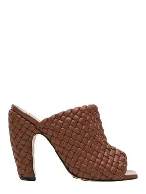 BOTTEGA VENETA Bottega Veneta Open Toe Muller Heeled Mules