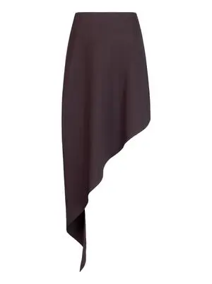 Alaïa Asymmetrical Mini Skirt - Black