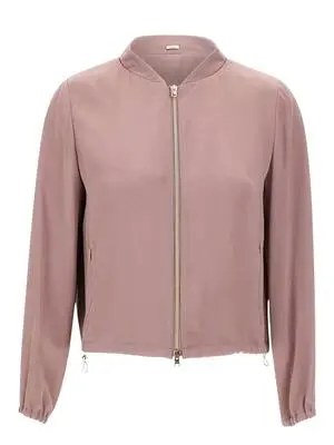 Herno Zipped Drawstring Hem Jacket - Nude
