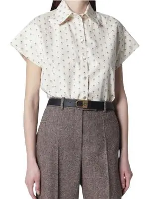 Valentino Garavani Printed Short-sleeve Shirt - Beige