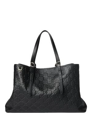 Gucci Gucci Emblem Large Tote Bag Black