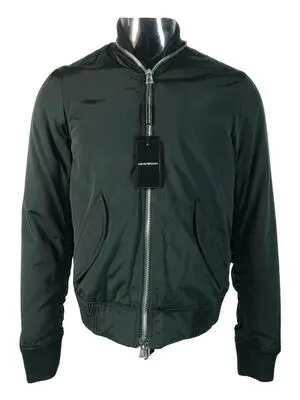 Emporio Armani Logo Bomber Jacket - Black