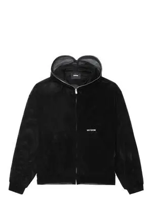 We11Done Embellished Tulle Jacket With Hood - Black