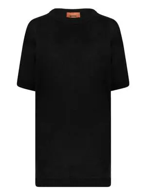 Missoni Short Sleeve Crew Neck T-shirt - Black