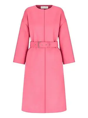 Dior Belted Coat - Pink