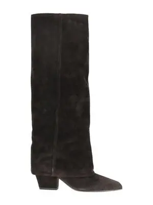 Paris Texas Pointed Toe Knee-high Boots - Black