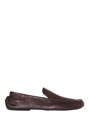 THE ROW Round-headed Loafers - Black