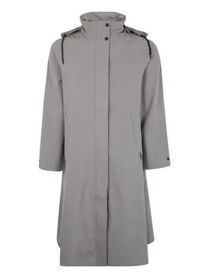 Rains Suva Vision Softshell A-line Hooded Raincoat - Gray