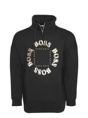 Hugo Boss Logo Printed Sweater - Black