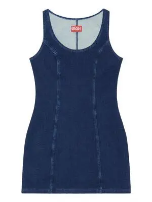DIESEL® Track Denim Mini Dress - Blue