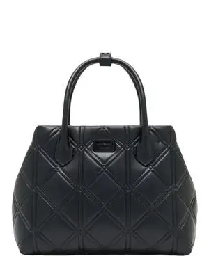 Emporio Armani Quilted Shoulder Bag - Black