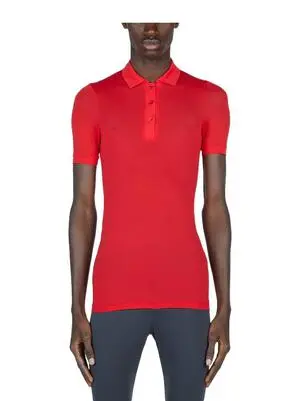 Raf Simons Stocking Short Sleeved Polo Top - Red