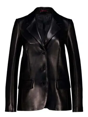 GUCCI Gucci Shiny Leather Single-Breasted Jacket