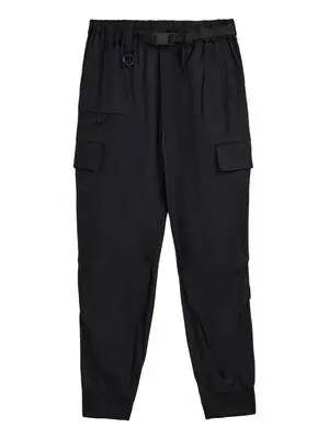 Y3 Cargo Pants With Integrated Belt - Black