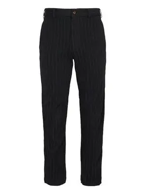 Comme Des Garçons Striped Tailored Trousers - Black