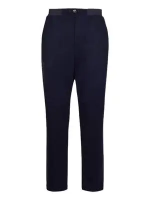 Sease Drawstring Tapered Leg Trousers With Zippered Pockets - Black