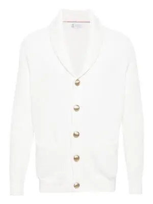 Brunello Cucinelli Knitted Cardigan - Milky White