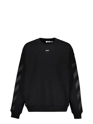 Off-White Arrow-sleeve Sweatshirt - Black