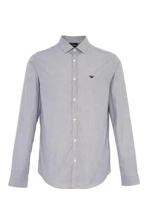 Emporio Armani Long-sleeved Shirt - Gray