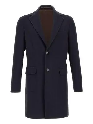 BARBA NAPOLI Single-breasted Tailored Coat - Black