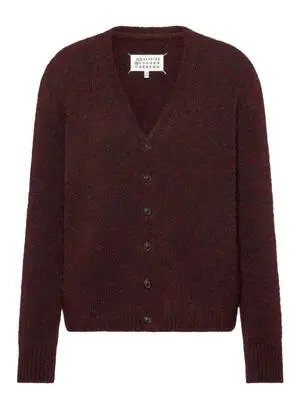 MAISON MARGIELA V-neck Button-up Cardigan - Red
