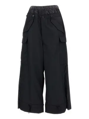 Junya Watanabe Wide Leg Trousers - Black