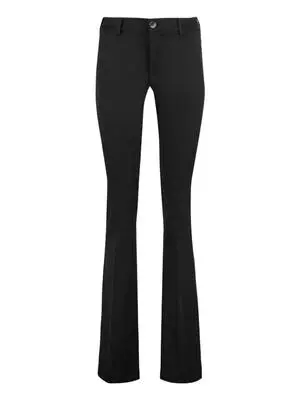 PT TORINO Flared Tailored Pants - Black