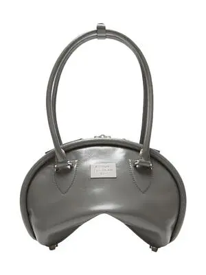 Acne Studios Bowlina Logo Plaque Mini Shoulder Bag - Gray
