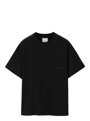 WOOYOUNGMI Logo Pattern T-shirt - Black