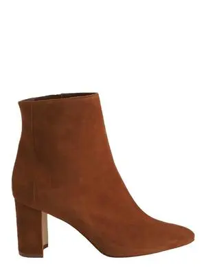 MANOLO BLAHNIK Manolo Blahnik Pointed Toe Zip Up Ankle Boots