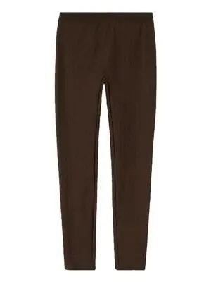 Gucci Gg Jersey Jacquard Leggings - Brown