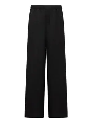 Dior High Waist Straight Leg Pants - Black