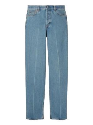 Gucci Straight-leg Washed Denim Jeans - Blue