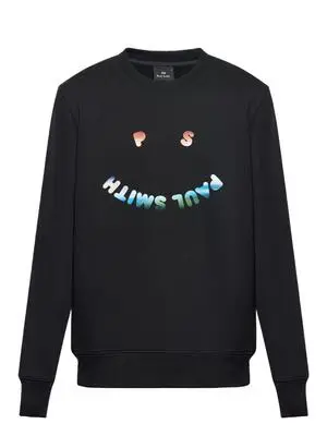 Paul Smith Logo Graphic Crewneck Sweater - Black