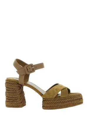 CHRISTIAN LOUBOUTIN Calakala Platform Espadrilles - Brown